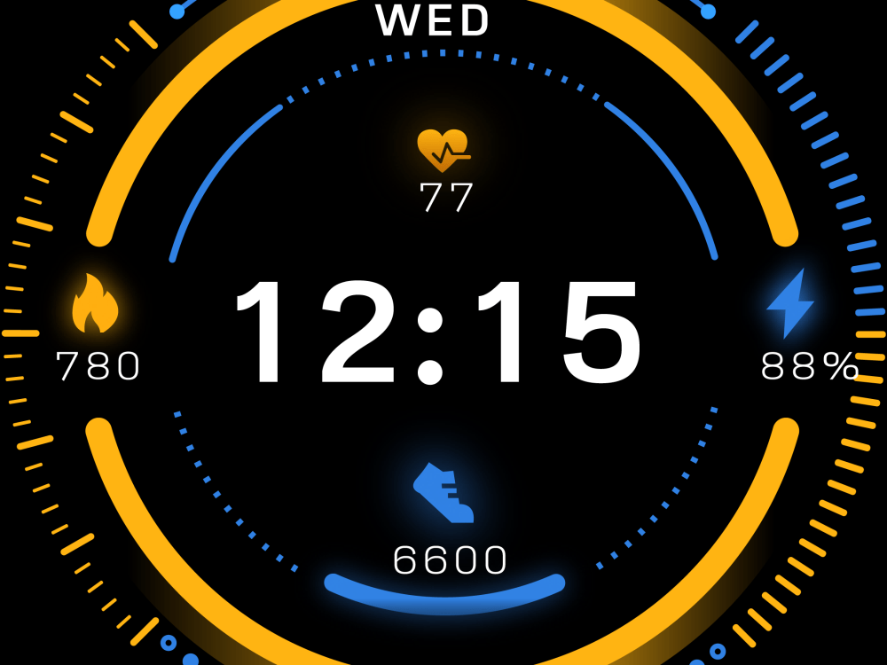 A smart vector watch face design | Upwork