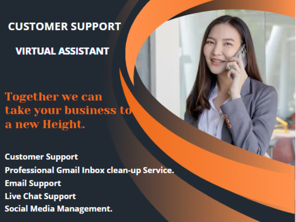 A Professional customer support officer (email phone and live chat ...