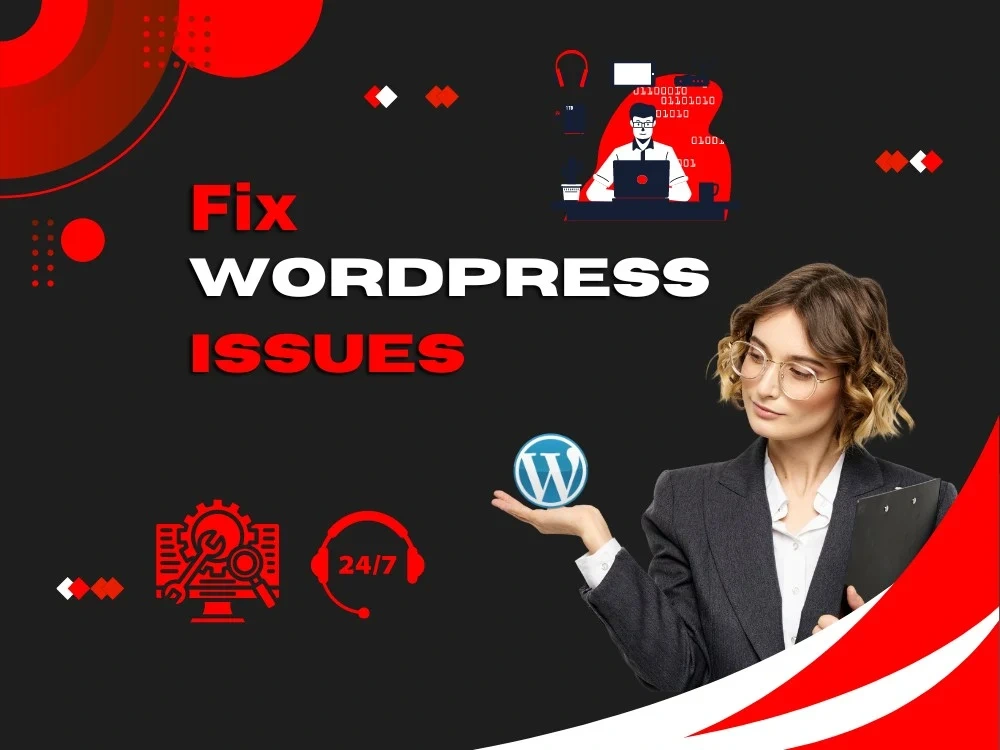 Fix wordpress issues | fix woocommerce error | redesign , wordpress bug fix | Upwork