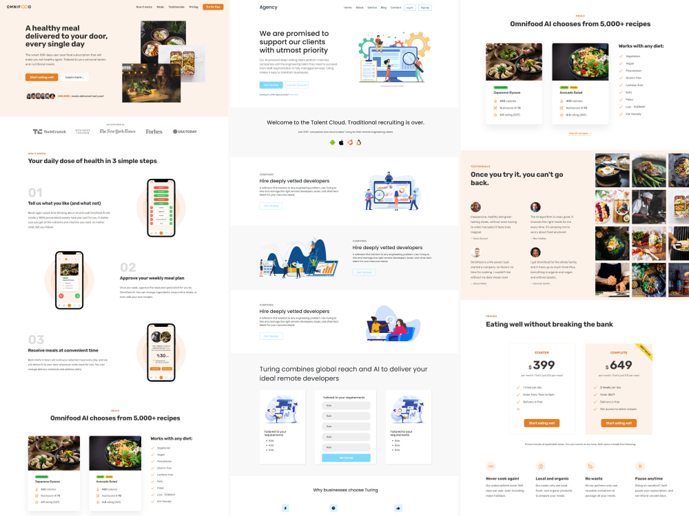 Responsive one-page html/css conversion from psd/pdf/figma/xd/image | Upwork