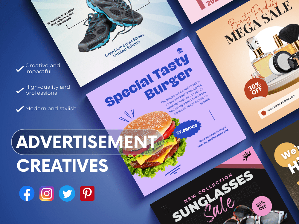 Attention-grabbing ads for Social Media feed, Facebook, Instagram, and ...