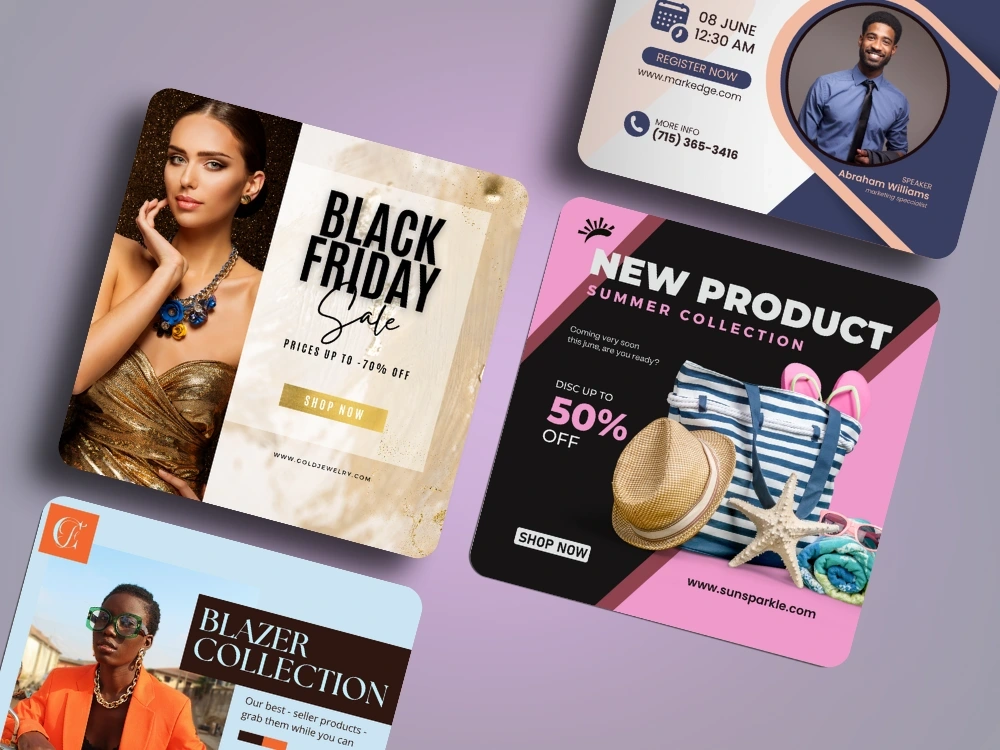 Attention-grabbing ads for Social Media feed, Facebook, Instagram, and ...