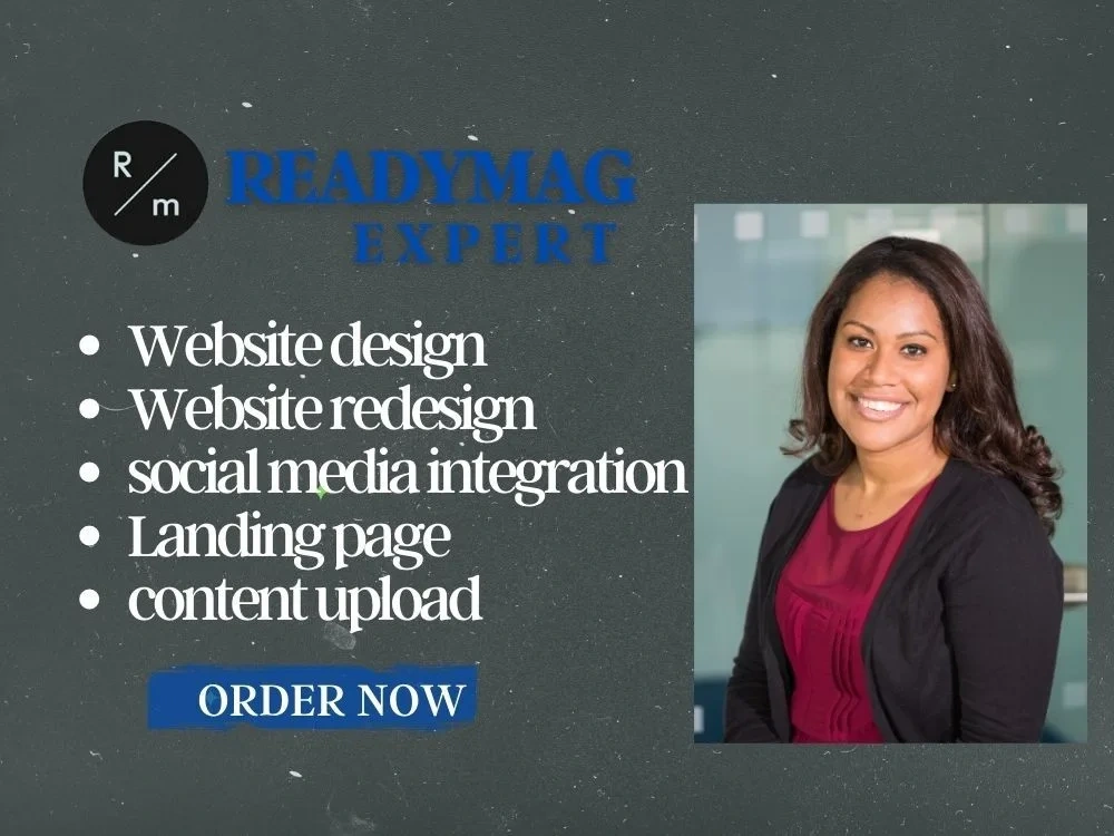 Professional website on readymag design readymag redesign readymag | Upwork