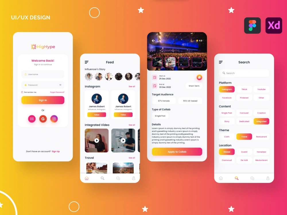 Professional UIUX design for your mobile app | Upwork