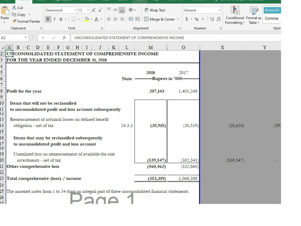 Complete Set of General Purpose Financial Statements | Upwork