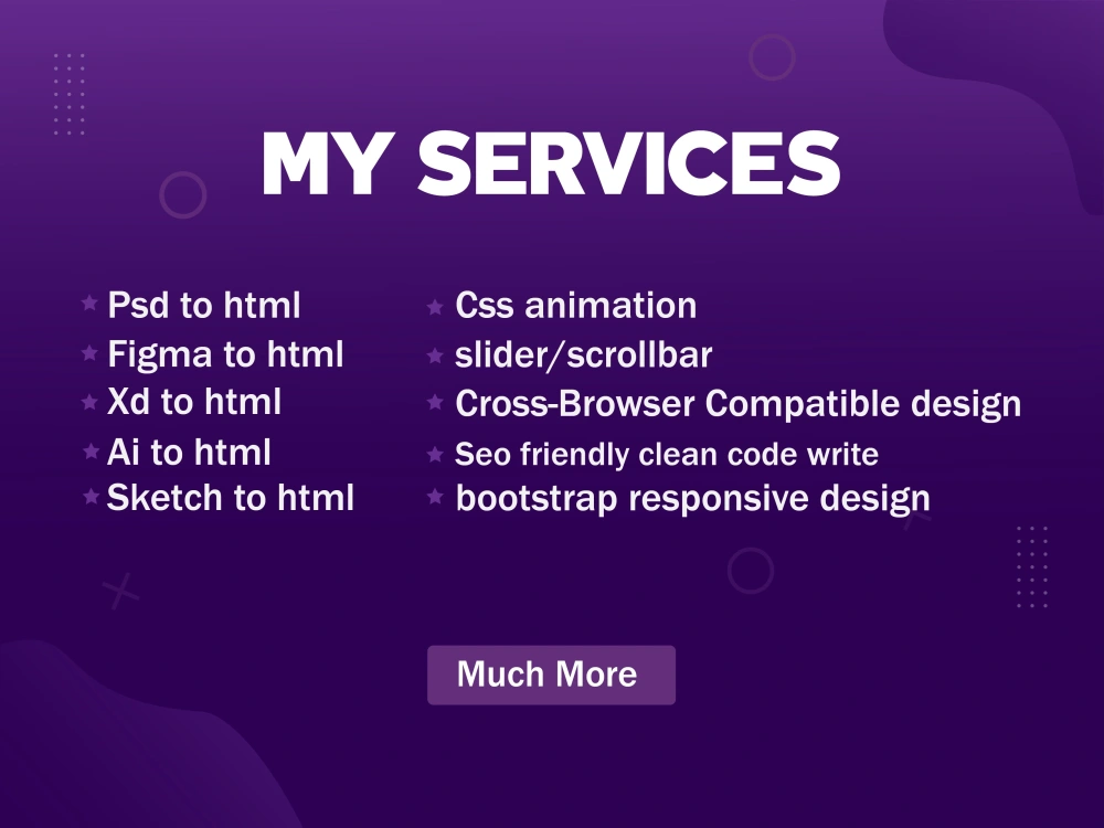 Psd, figma,xd,ai to a responsive web page with html css & bootstrap | Upwork