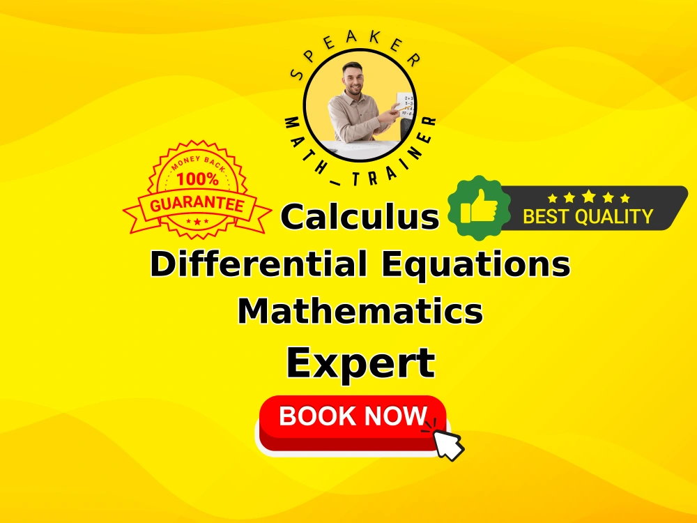 Professional Expert in Calculus, Differential Equations, ODE, and Maths ...