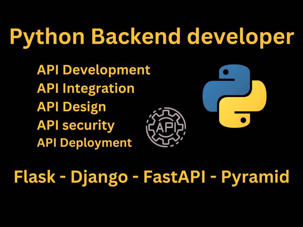 Python API development and API integration. Django - Flask - FastAPI ... Python API development and API integration. Django - Flask - FastAPI ...