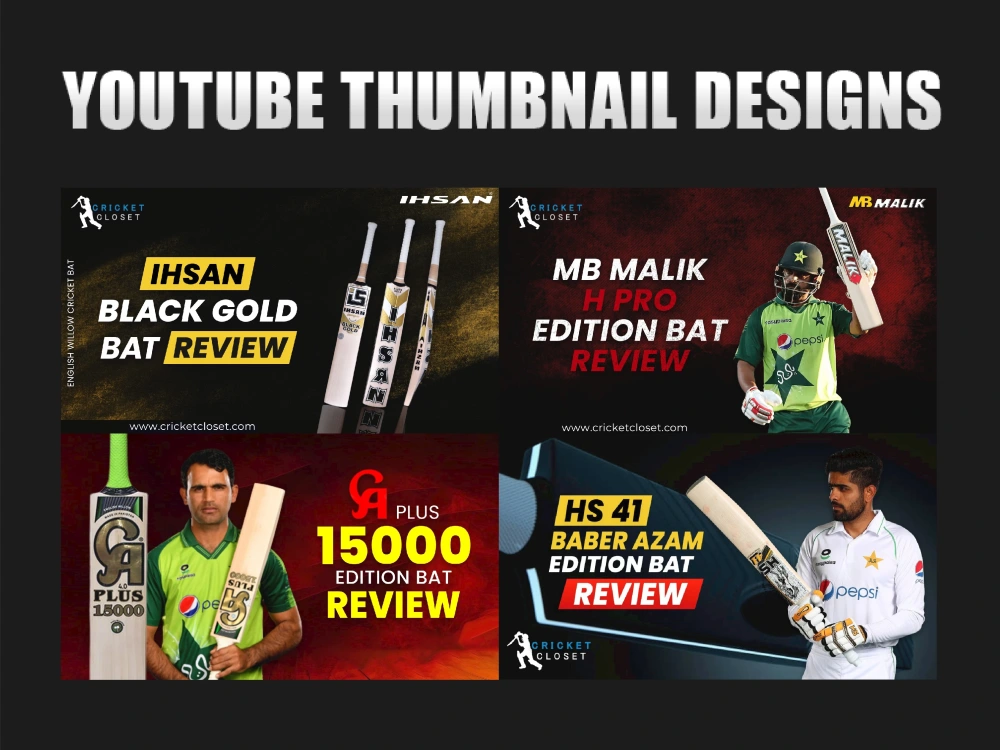Eye-catching sports youtube thumbnail designs | Upwork
