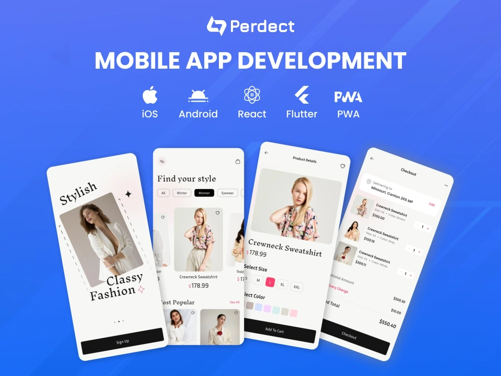 Professional hybrid mobile app (Android/iOS) using react native Or Flutter | Upwork