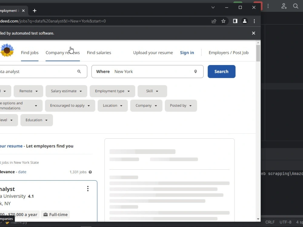 A GUI web scrapper for dynamic websites | Upwork