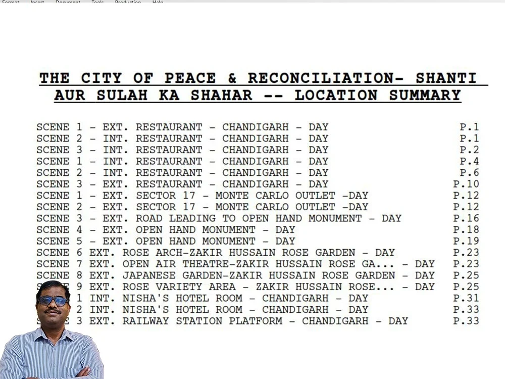 Industry-Standard Short Film screenplay & script written in the Final ...