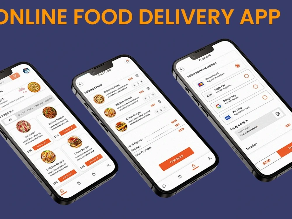 Food delivery app, grocery delivery app, Pizza Delivery and Fast Food ...
