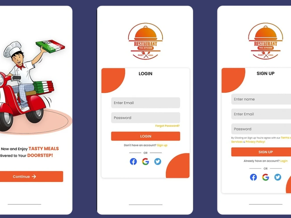 Food delivery app, grocery delivery app, Pizza Delivery and Fast Food ...