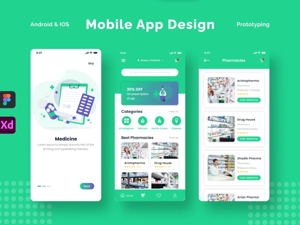 Professional mobile app UI UX design in adobe XD and Figma | Upwork