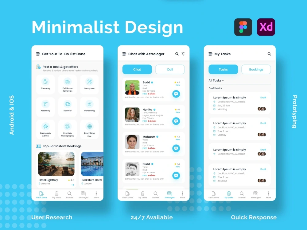 Professional mobile app UI UX design in adobe XD and Figma | Upwork