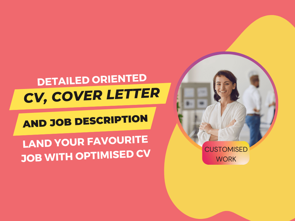 A professional job landing Cv, Cover letter or Job description. | Upwork