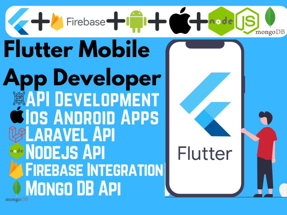 A full application in Flutter ios and Android with node js | Upwork