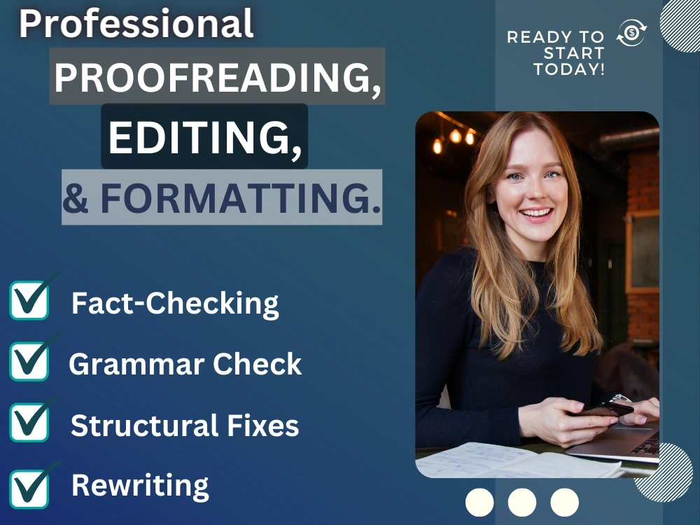 Professional Proofreading, Editing & Formatting to Polish Your ...