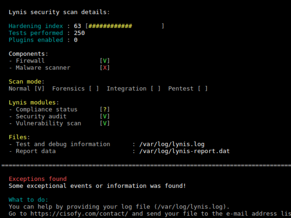 PDF Reporting Weak Points on Your Linux Server | Upwork