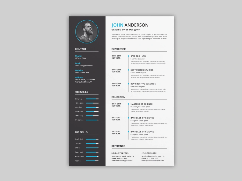 A standout CV design to help you land your dream job 🎯 | Upwork