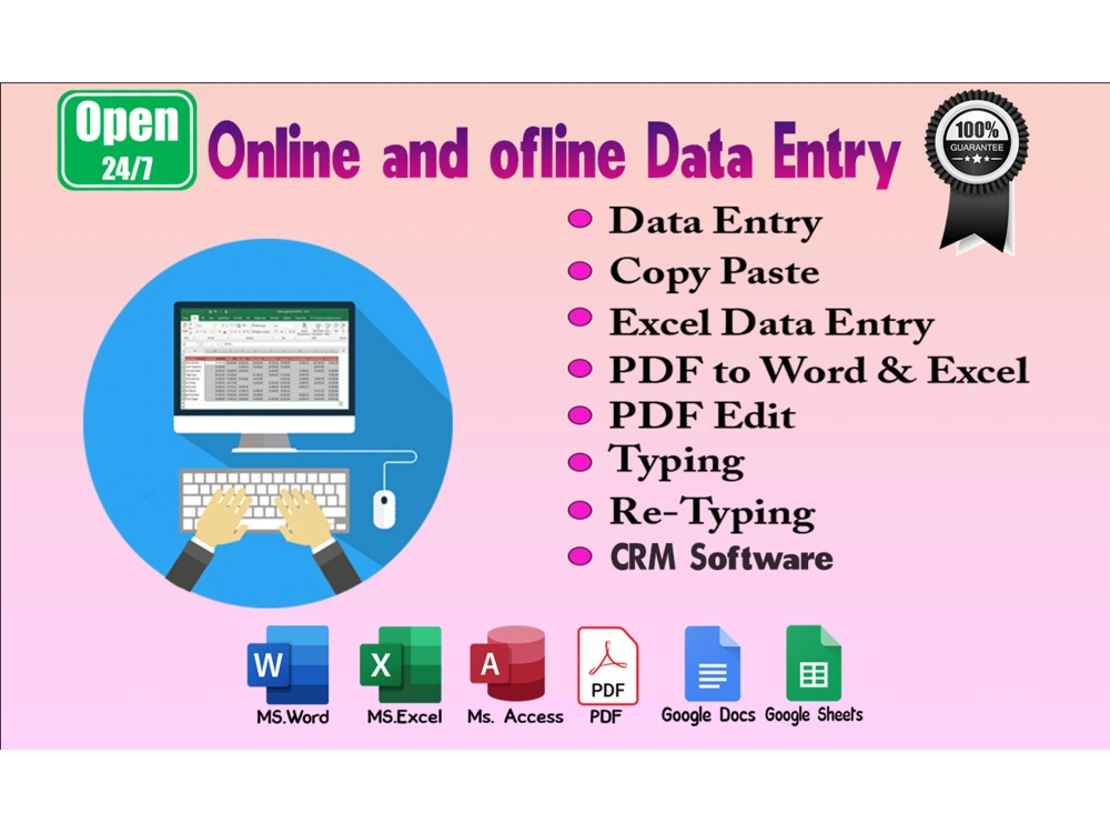 Online & Offline Data Entry | Upwork