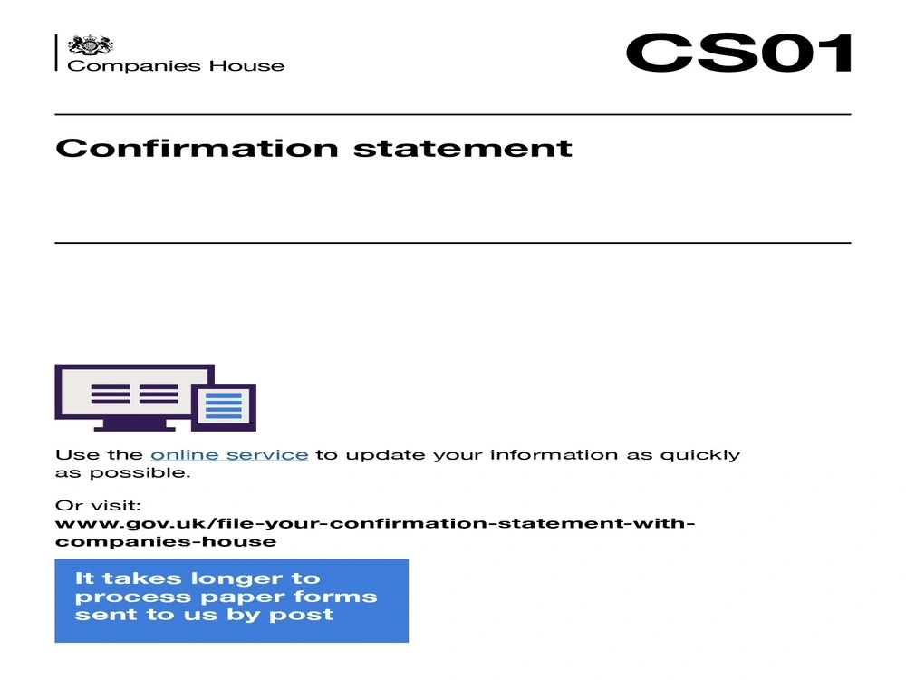 Confirmation statement on companies house | Upwork