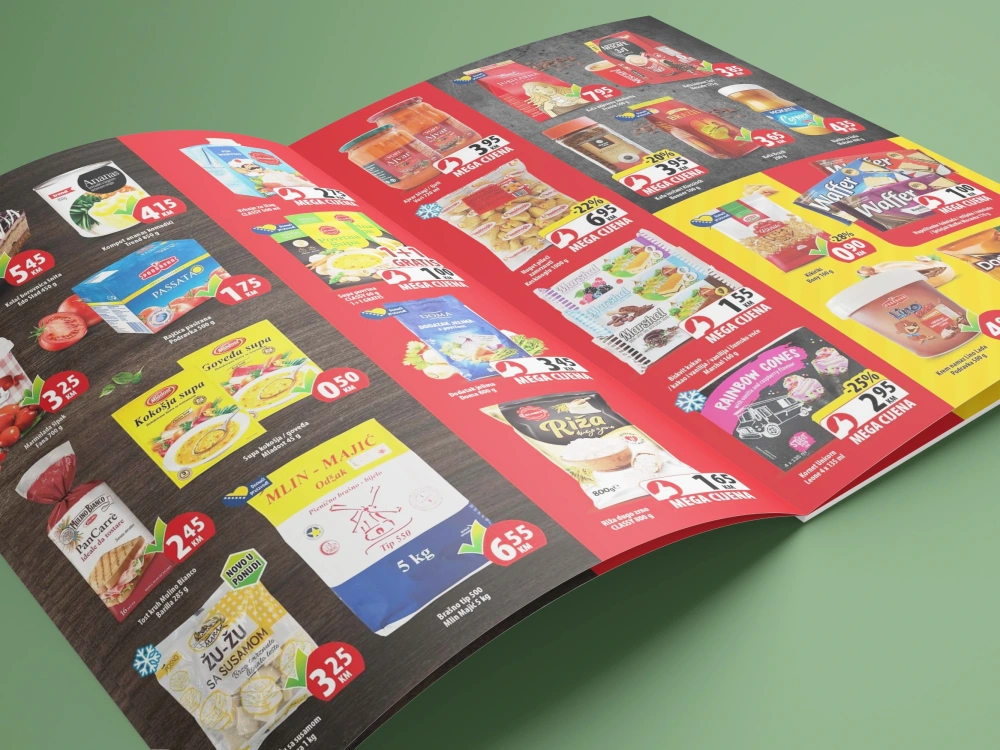 A print-ready product catalog/brochure/sales sheet layout. | Upwork