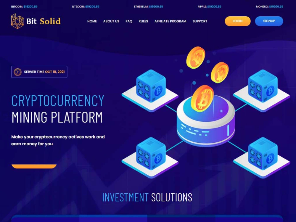 Ready crypto mining website | Upwork