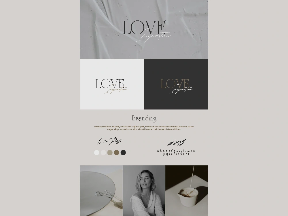 Modern minimalist brand kit, logo, brand identity | Upwork