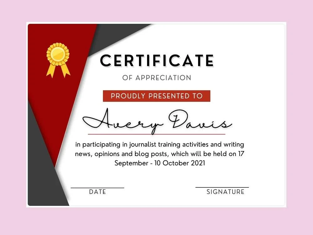 Custom award certificate, professional certificate design | Upwork