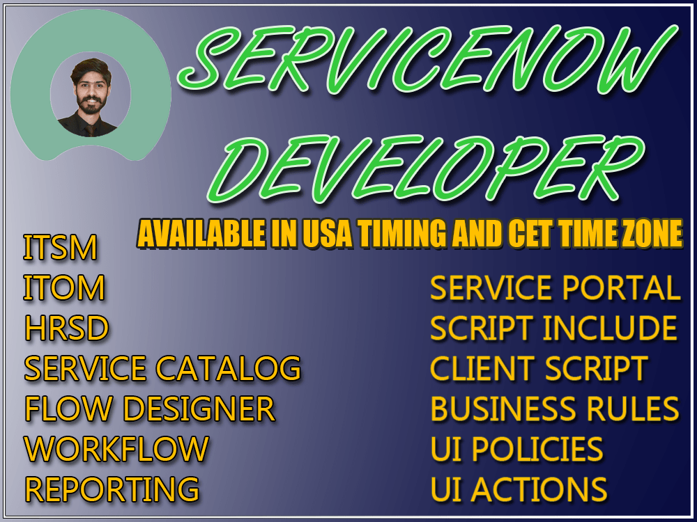 A ServiceNow Support in All Modules Including ITSM, ITOM, HRSD, CSM ...