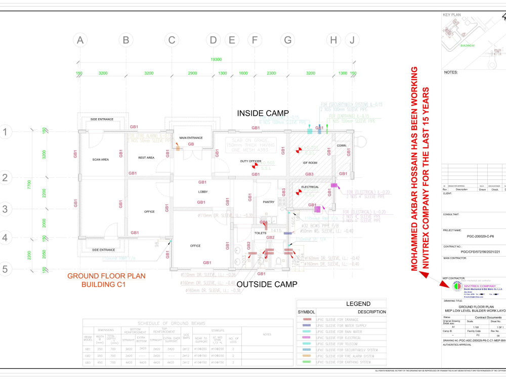 Sleeve pipe leveling with a design for MEP pipe/conduit | Upwork