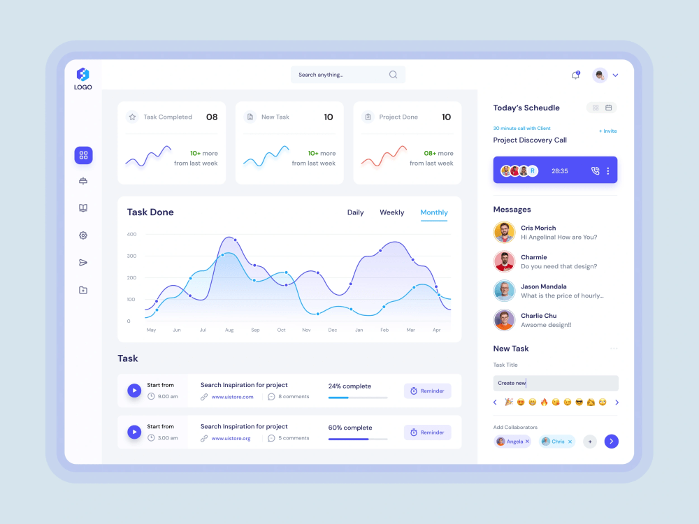 A fantastic Project Management Web application UI/UX Design | Upwork
