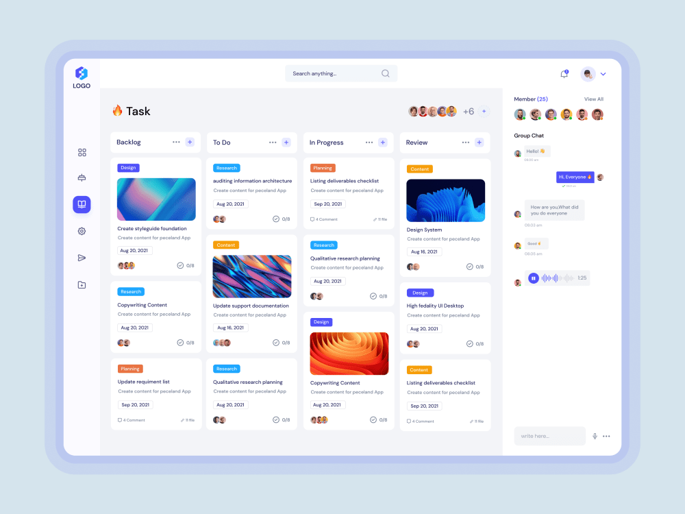 A fantastic Project Management Web application UI/UX Design | Upwork