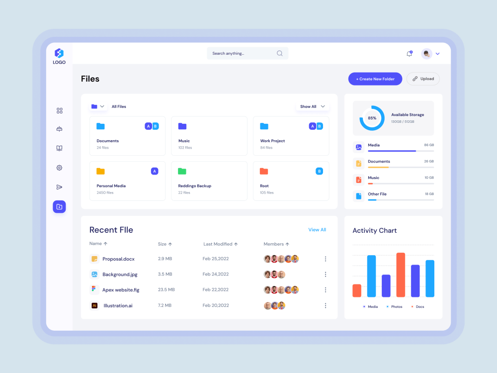 A fantastic Project Management Web application UI/UX Design | Upwork