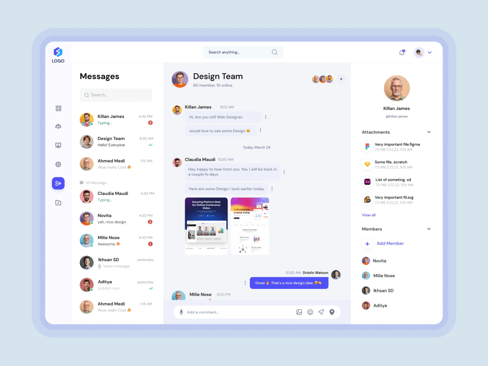 A fantastic Project Management Web application UI/UX Design | Upwork