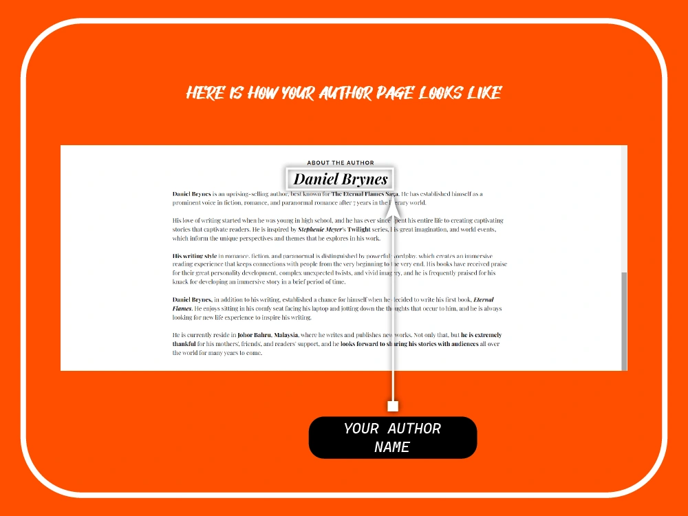An professional author page and full access to my facebook community ...