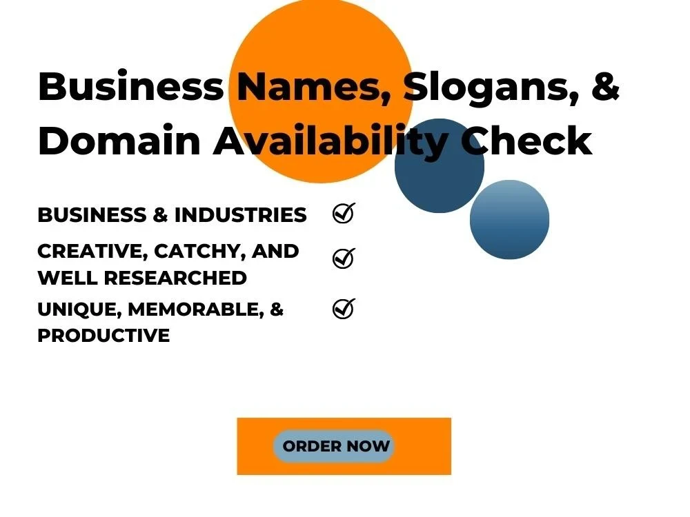 A Unique, Top Selling, Catchy, Memorable & Premium Business Name ...