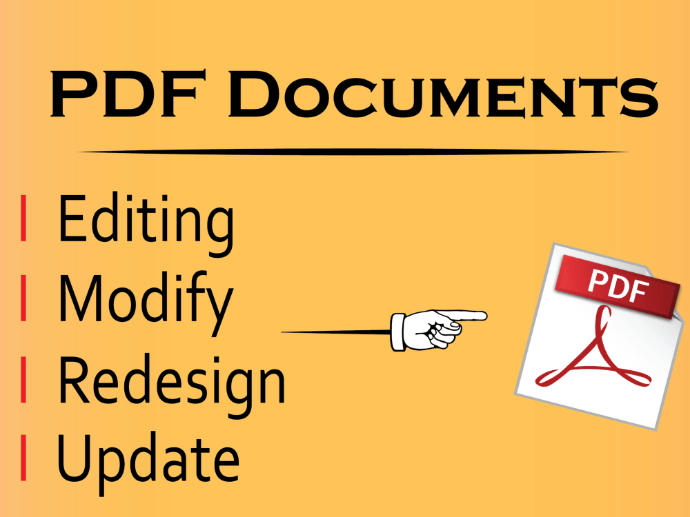 Edit/Modify any PDF or Scan Document, update your PDF Document | Upwork