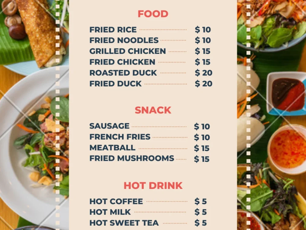 Eye-catching Menu Card Design and Restaurant Menu Design | Upwork