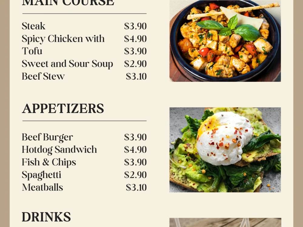 Eye-catching Menu Card Design and Restaurant Menu Design | Upwork