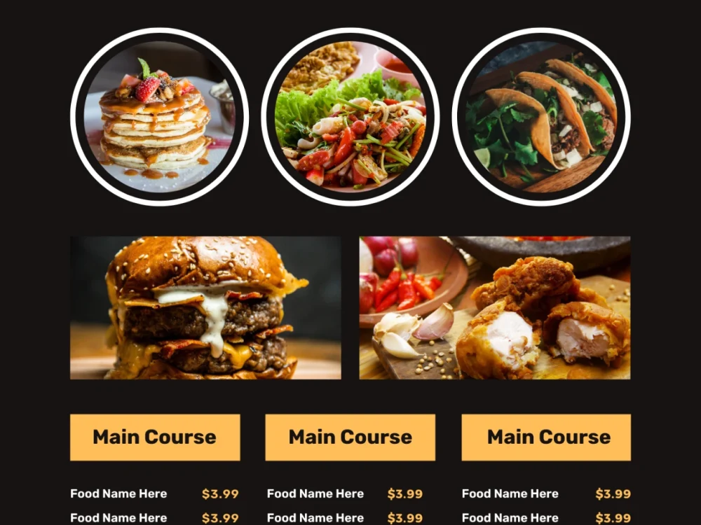 Eye-catching Menu Card Design and Restaurant Menu Design | Upwork