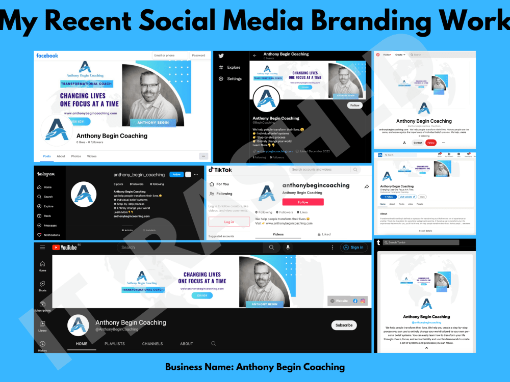 All social media accounts and facebook business page setup | Upwork