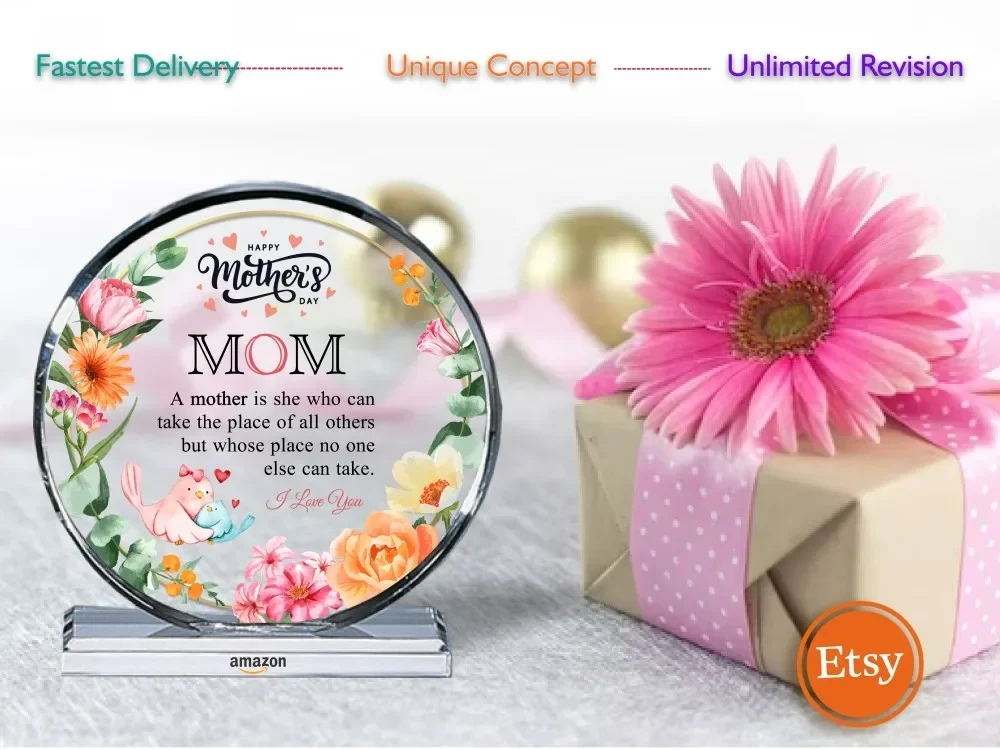 Shineon acrylic plaque & message card design, Print on demand Etsy ...