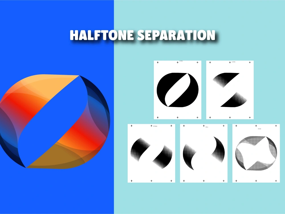 A halftone color separation for your screen printing requirement. | Upwork
