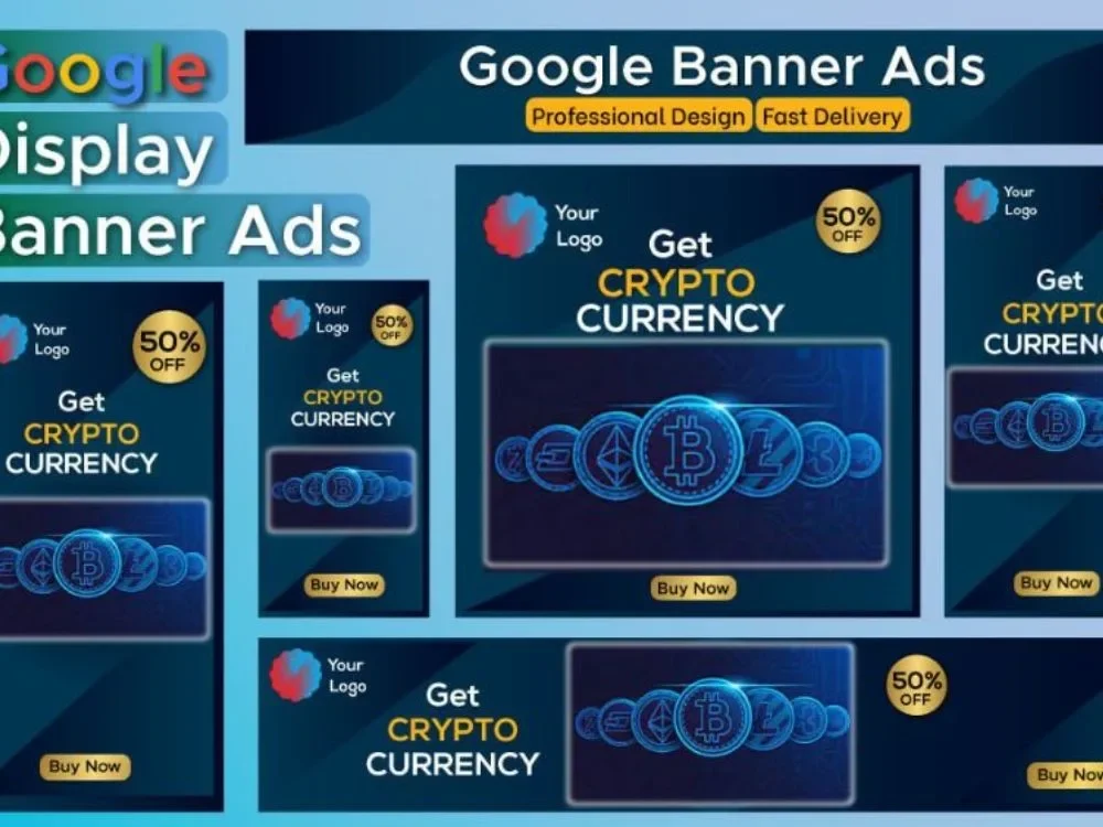 Design google display banner ads, web banner ads, adwords design | Upwork