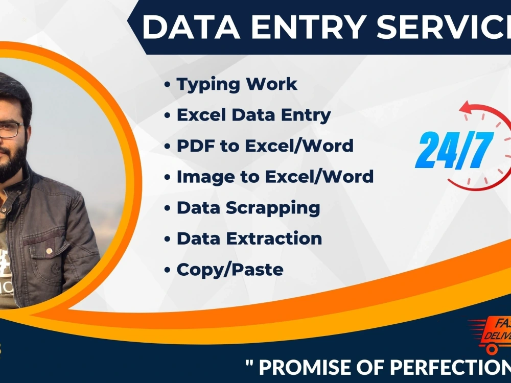 Your data entry work, PDF/Image to word or excel conversion with ...