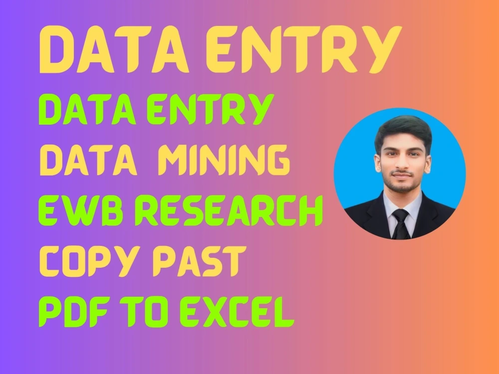 Data entry, web research, copy paste & data mining | Upwork