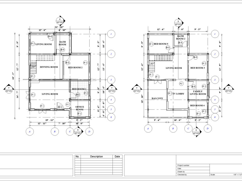 2D drawing and floor plan from Images, Hand sketches, PDF in Revit | Upwork
